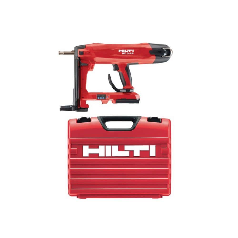 Hilti 22-Volt NURON BX 3 ME Lithium-Ion Cordless Bluetooth Nailer with Fastener Guide (Tool and ...
