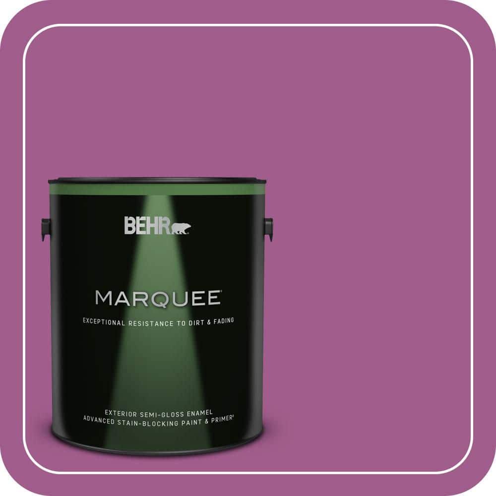 BEHR MARQUEE 1 gal. #P110-6 Wild Berry Semi-Gloss Enamel Exterior Paint ...