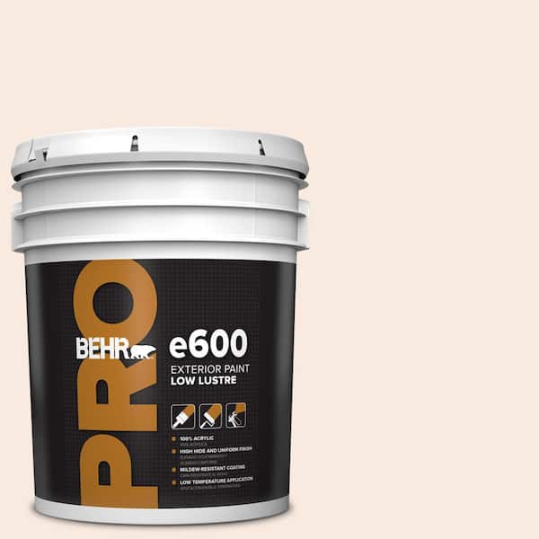 BEHR PRO 5 gal. #W-D-110 Soft Muslin Low Luster Exterior Paint PR62005 ...