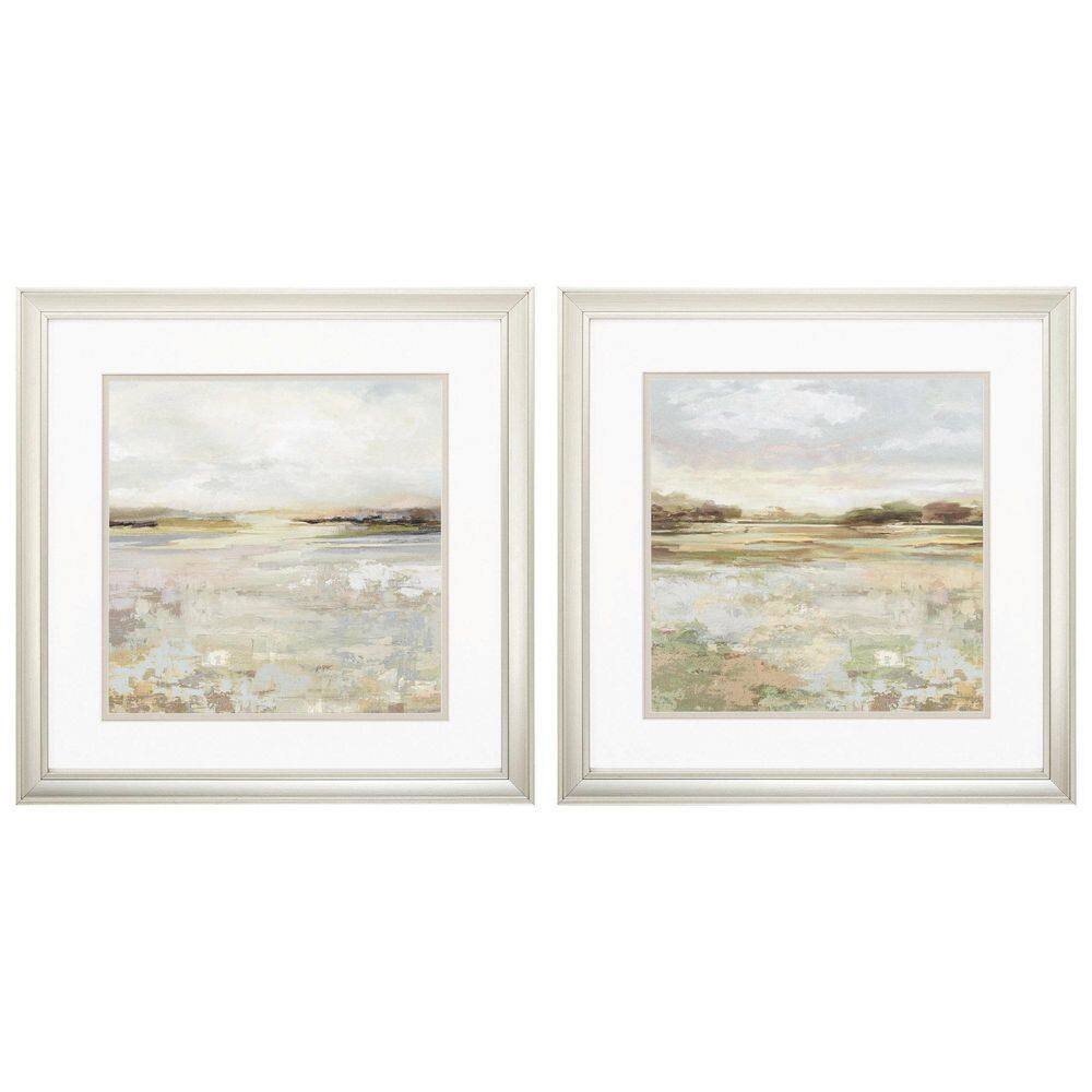 PROPAC "Sunset" by Paul Duncan Framed Abstract Set of 2 Landscape Art ...