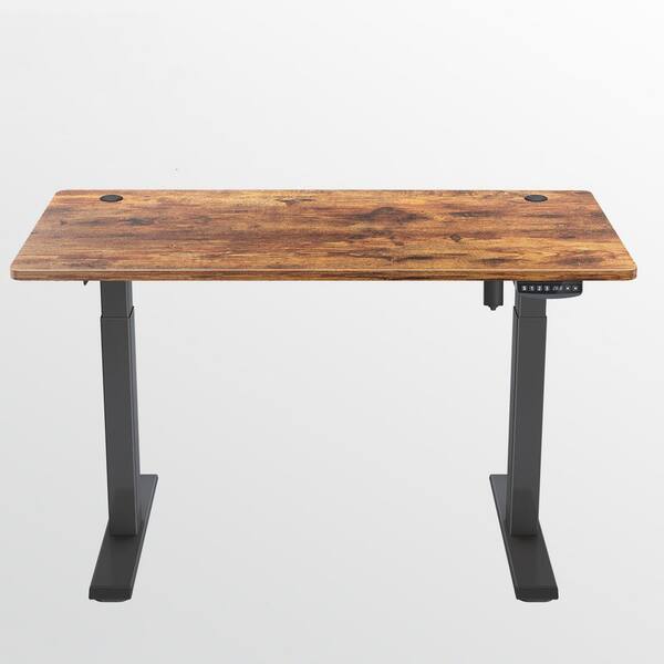 Silverpark 63 in. Retangular Brown & Black Rectangle Manufactured Wood ...