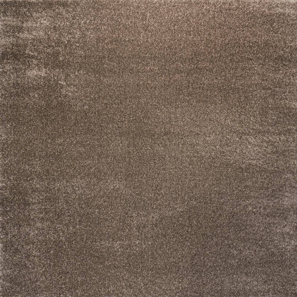 JONATHAN Y Haze Solid Low-Pile Brown 6' Square Area Rug SEU100J-6SQ ...