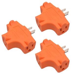 DEWENWILS 3-Pack Grounded Outlets Adapter with Switch, 3-Prong Plug ...