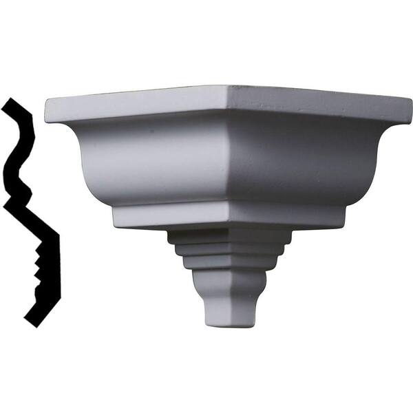 Ornamental Mouldings 7/8 in. D x 2-3/4 in. W. x 7-1/2 in. H Primed MDF ...