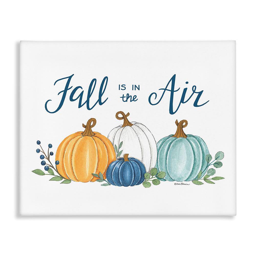 Stupell Industries Fall In The Air Pumpkins byDeb Strain 1 Piece ...