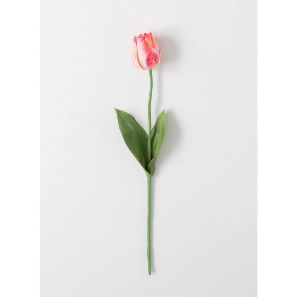 SULLIVANS 25 in. Pink Artificial Garden Tulip Stem GA1485 WH PI - The ...