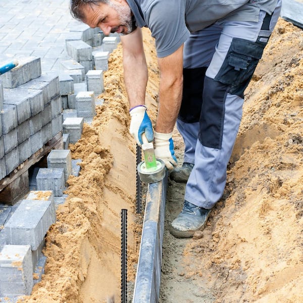 NVNOO 24 in. Straight Rebar Stakes, 1/2 in. Diameter Steel Metal Stakes ...