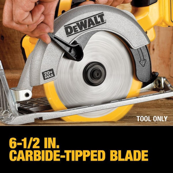 DEWALT 20V MAX Cordless 6.5 in. Sidewinder Style Circular Saw Tool Only DCS391B The Home Depot