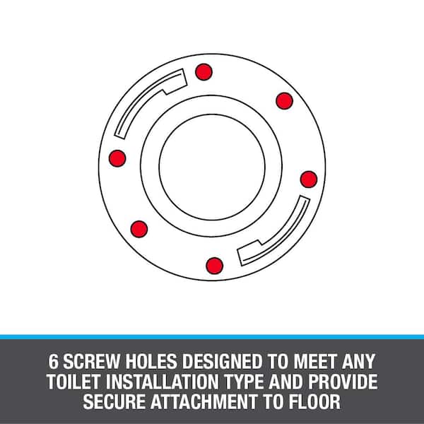 Toilet Four Bolt Holes