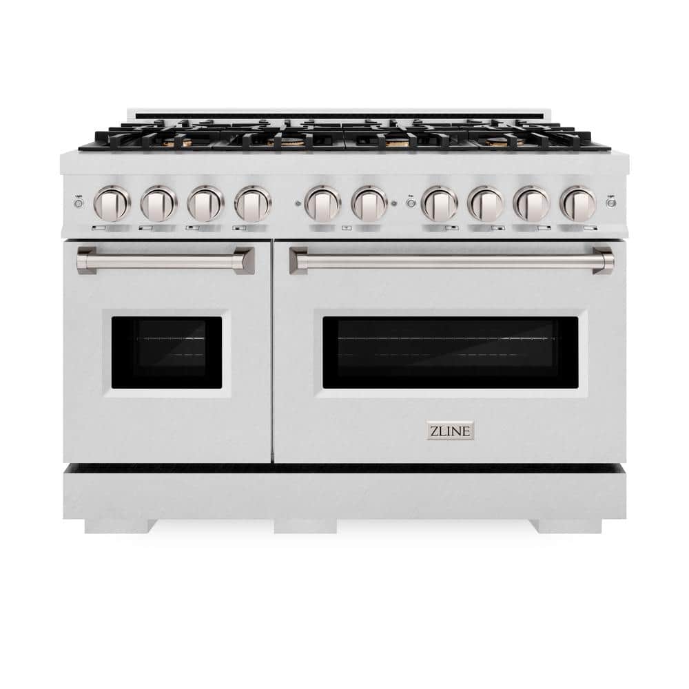 ZLINE Kitchen and Bath 48 in. 6.7 cu. ft. Classic Double Oven Dual Fuel ...
