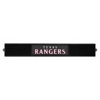 FANMATS MLB- 3.25 in. x 24 in. Black Texas Rangers Drink Mat 21698 ...