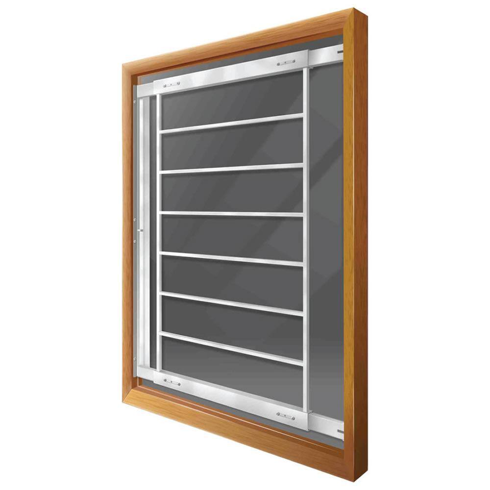 Mr. Goodbar Swing-Away 29 in. to 42 in. Adjustable Width 8-Bar Window ...