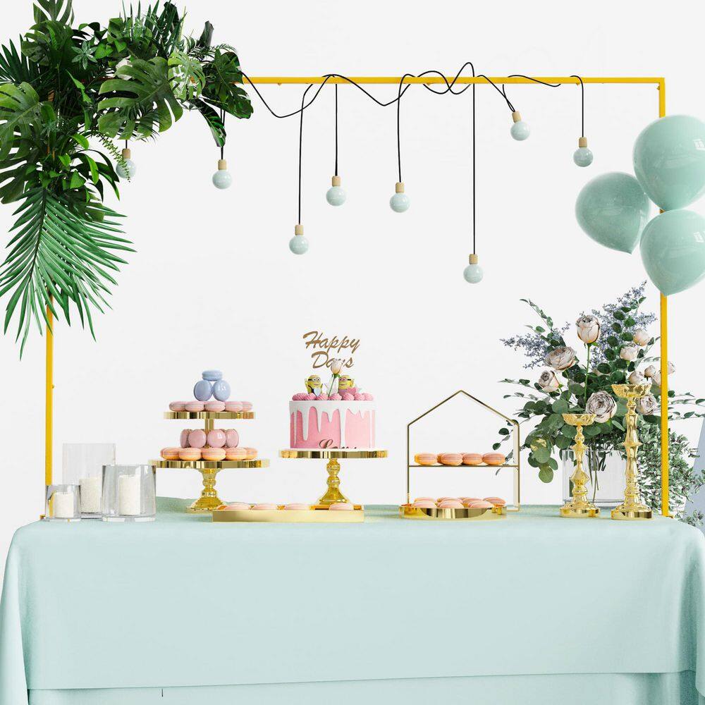 Angel Sar 29 in. - 98 in. L Table Decorative Stand with Clamps, Table ...
