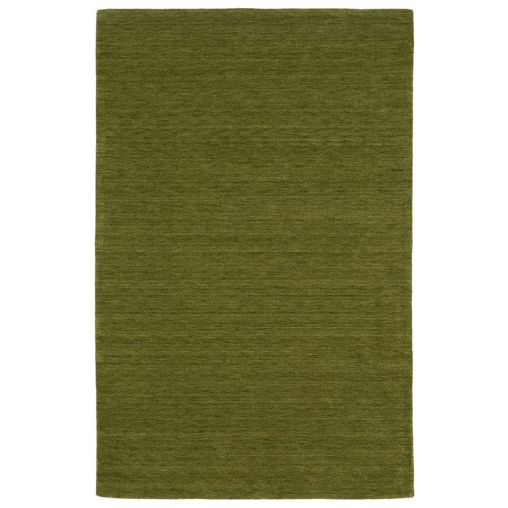 AVERLEY HOME Allaire Olive 8 ft. x 10 ft. Heathered Solid Hand-Tufted ...