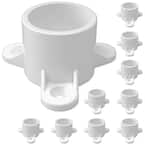 Formufit 1-1/4 in. Furniture Grade PVC Table Screw Cap in White (10 ...