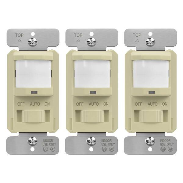 TOPGREENER 1.25 Amp Single Pole Motion Sensor Slider Switch, No Neutral ...