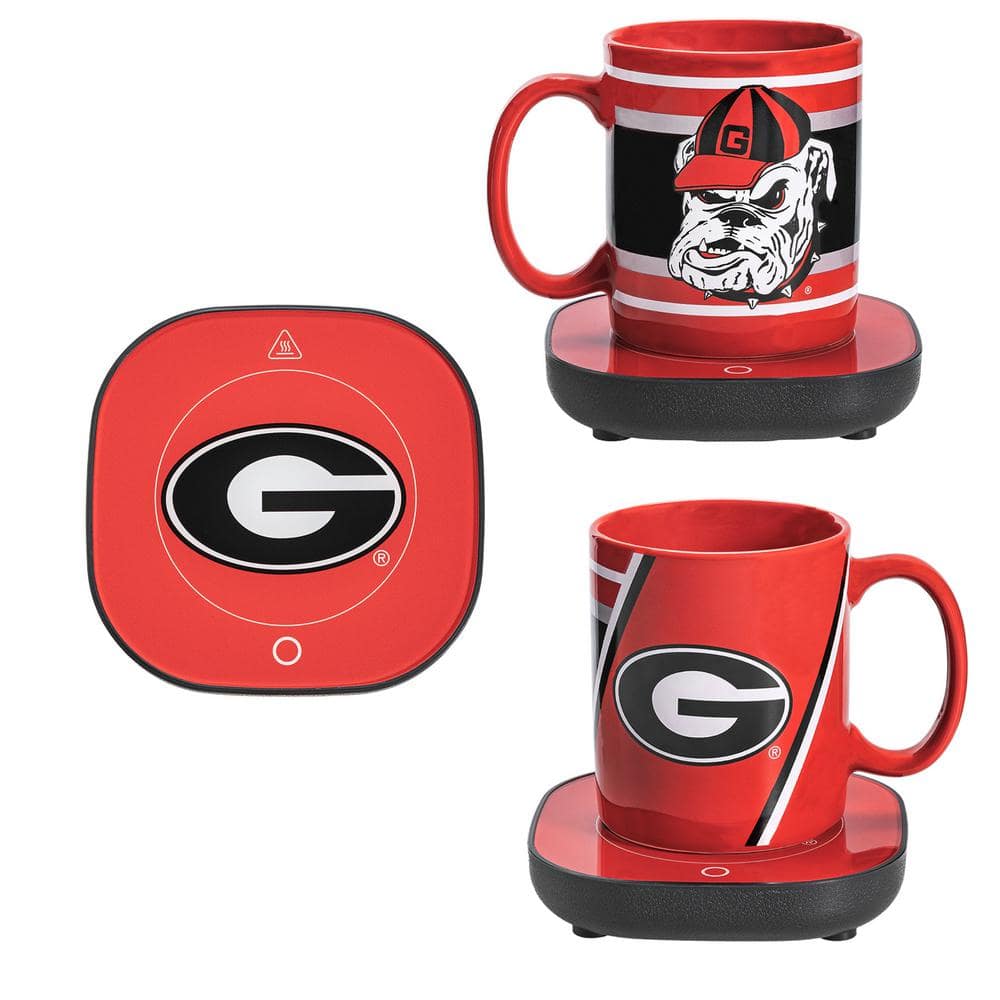 Uncanny Brands Georgia Bulldogs Red Single-Cup Coffee Mug with Mug ...