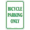 10 in. x 14 in. Bicycle Parking Sign Printed on More Durable, Thicker ...