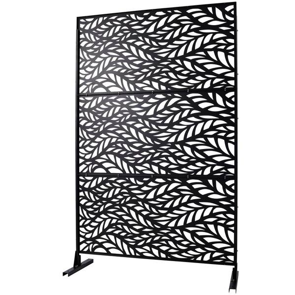 Outdoor Privacy Screen Metal Privacy Screen 76 in. H x 48 in. W ...