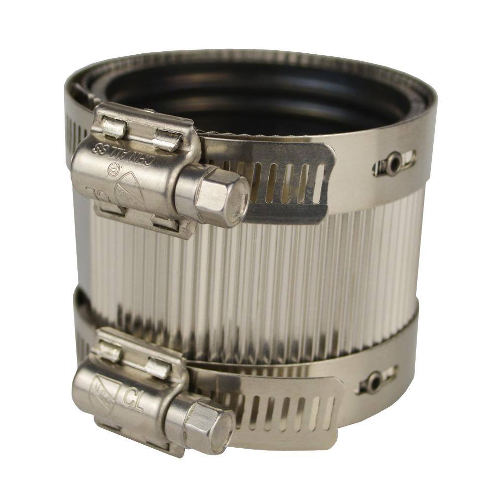 ECO FLO 2 in. No Hub Coupling NHC-200 - The Home Depot