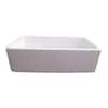 Barclay Products Gwen Farmhouse Apron Front Fireclay 33 in. Single Bowl ...