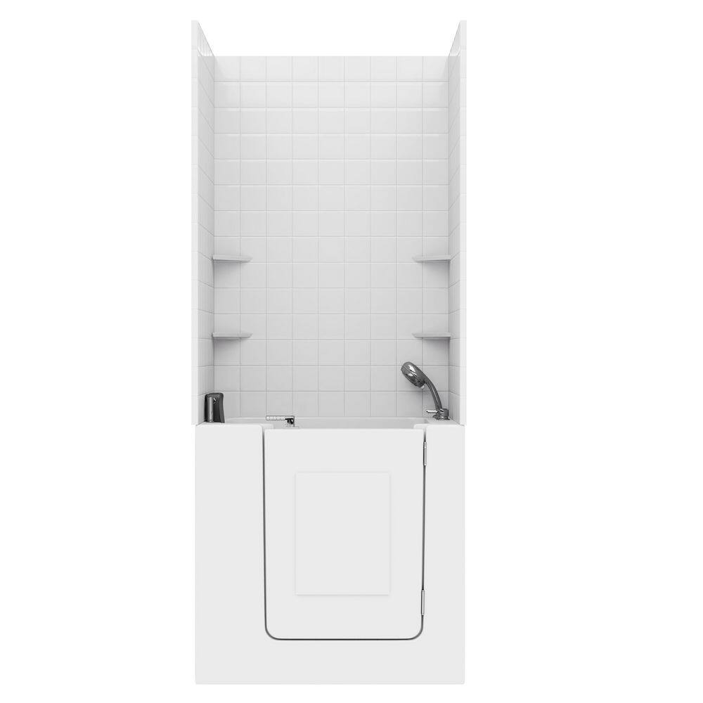 Universal Tubs Rampart Wall Series 27 in. x 39 in. Right Drain Air ...