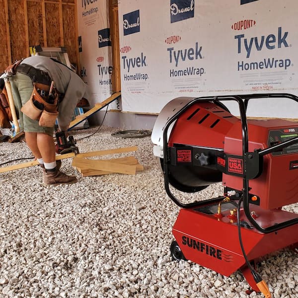 SUNFIRE SF80 80,000 BTU 1900 sq. ft. Diesel/Kerosene Radiant Space ...