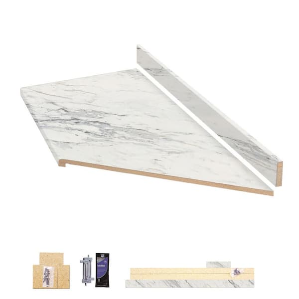 Reviews for Hampton Bay Wilsonart 8 ft. Right Miter Laminate Countertop ...