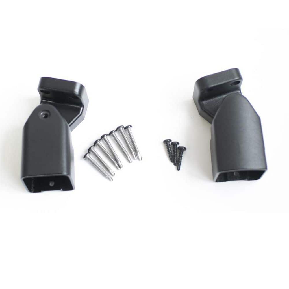 Pegatha Contemporary Black Aluminum Textured Multi-Angle Bracket Kit ...