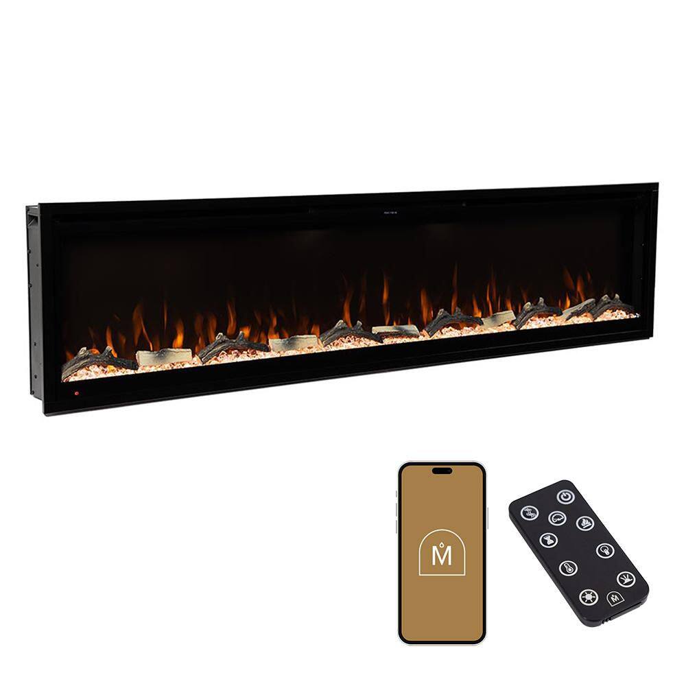 Reviews for Modern Ember Aerus 72 in. Wall-Mounted Electric Fireplace ...