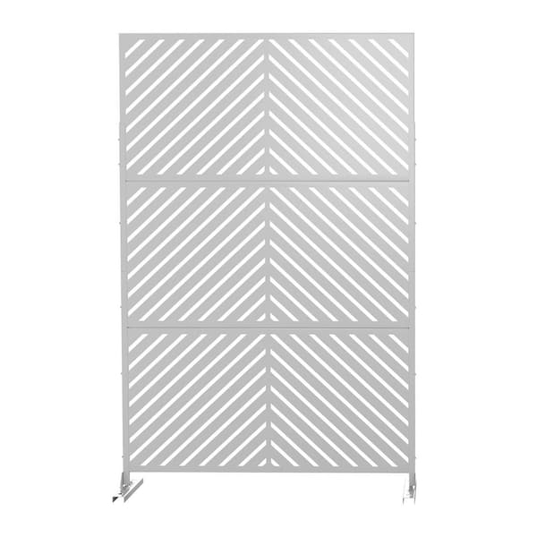 Tidoin 6.3 ft. x 4 ft. White Steel Freestanding Flat Flat Top ...