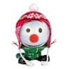 ANIMAT3D 10.5 in. H Mr. Chill Talking Animated Snowman with Built-in ...