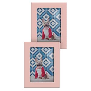 Wexford Home Modern 3.5 in. x 5 in. Hot Pink Picture Frame (Set of 4 ...