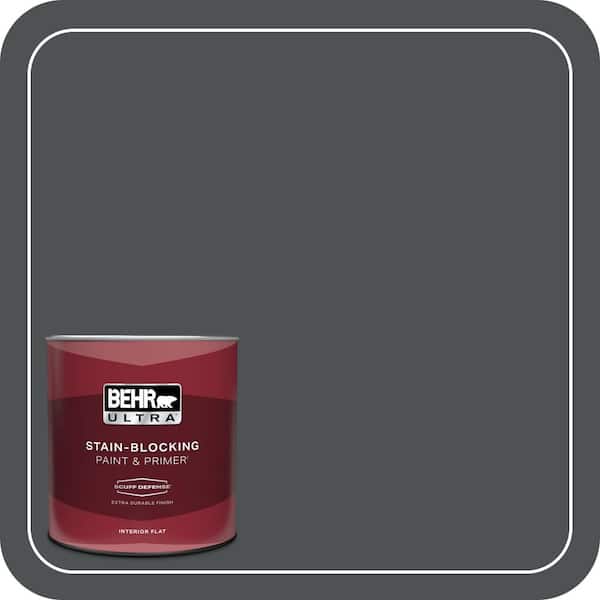 BEHR ULTRA 1 qt. #770F-6 Evening Hush Extra Durable Flat Interior Paint ...