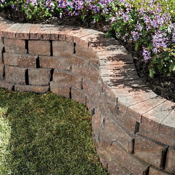 Basalite 16 Red/Charcoal Retaining Wall Block 100027554 The Home Depot ...
