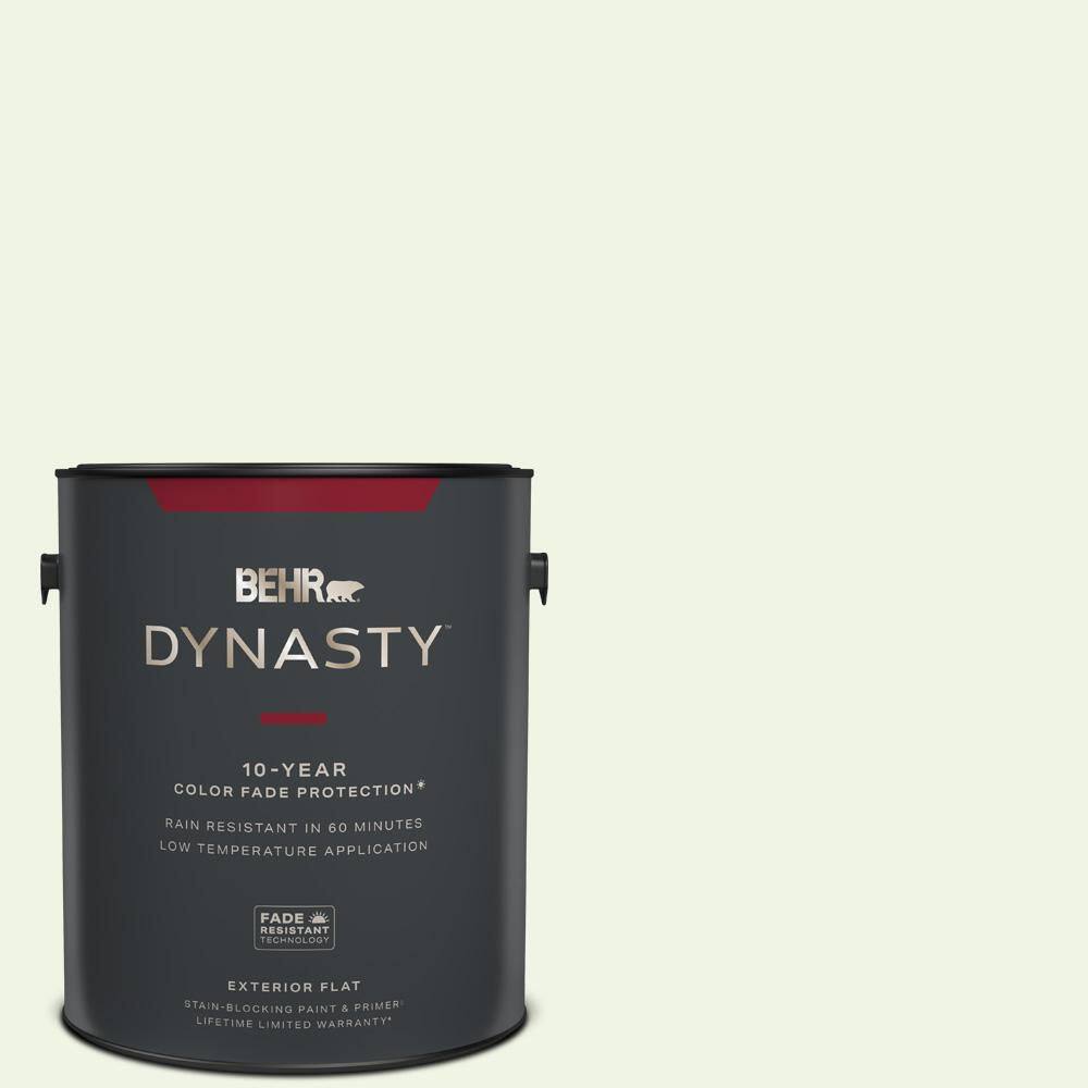BEHR DYNASTY 1 gal. #M370-1 Fresh Dew Flat Exterior Stain-Blocking ...