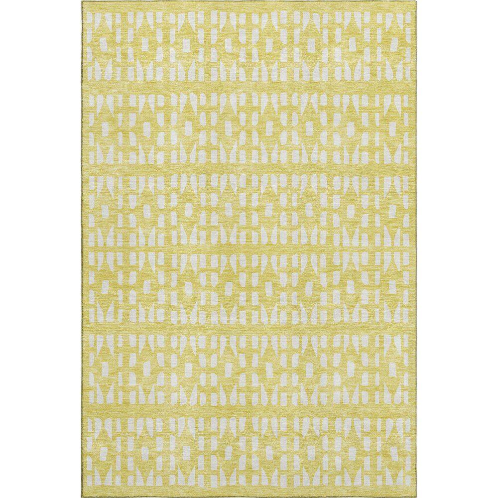 Addison Rugs Mayfield Premium Machine Washable Abstract AMF963 Yellow 9 ...