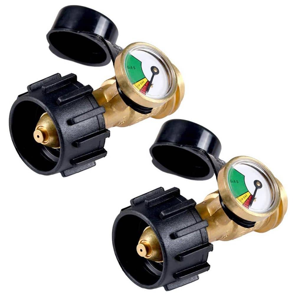 Lukvuzo Propane Tank Gauge Level Indicator for 5lb-40lb Tanks with Leak ...