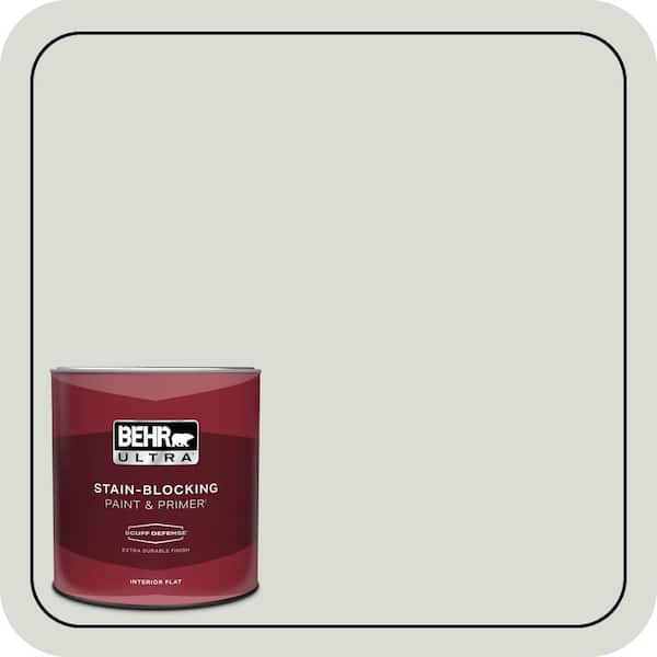 BEHR ULTRA 1 qt. #BWC-29 Silver Feather Extra Durable Flat Interior ...