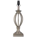 Hampton Bay Mix and Match 19.75 in. H Brushed Steel Cage Table Lamp ...