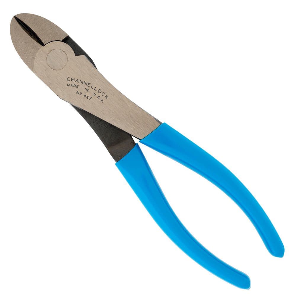 Channellock 8 in. Curved Diagonal Cutting Pliers 447 - The Home Depot