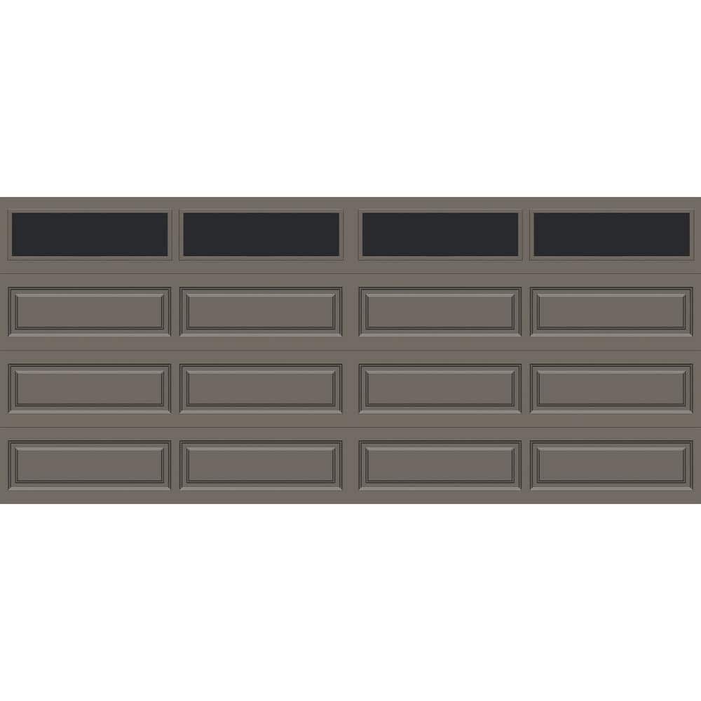 Clopay Classic Steel Long Panel 16 ft. x 7 ft. Insulated 12.9 R-Value ...