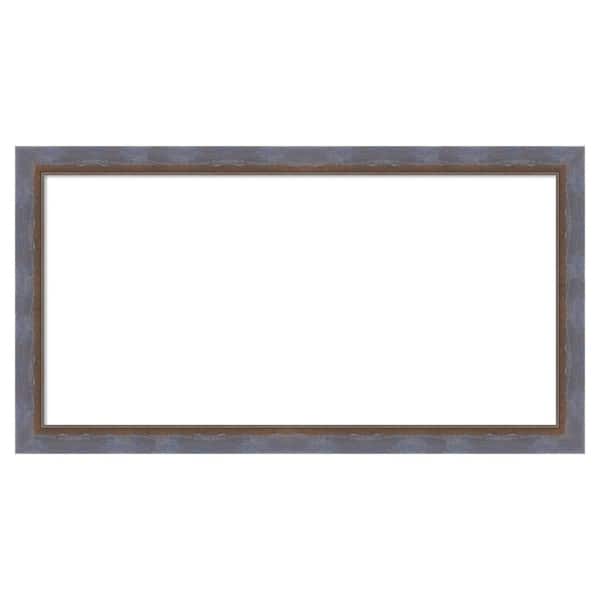 Amanti Art 2-Tone Blue Copper 26 in. x 14 in. Wood Framed Dry Erase ...