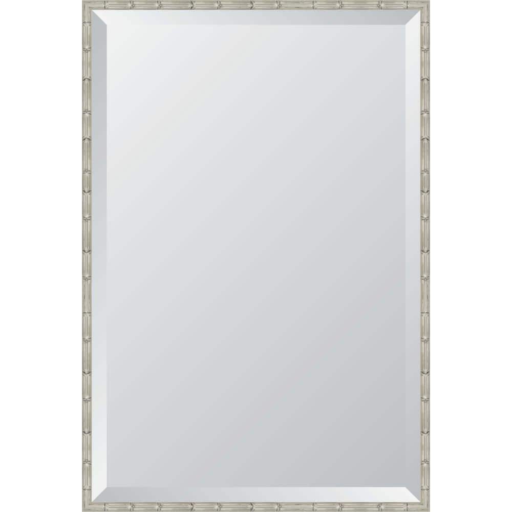 Melissa Van Hise Bamboo Style 26 in. W x 38 in. H Rectangle Silver ...