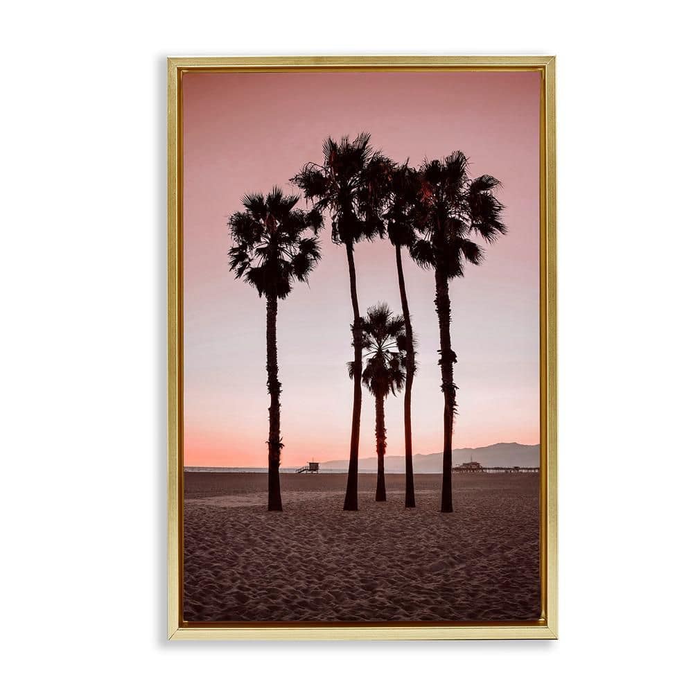 Stupell Industries Stanta Monica Palms Pink by Natalie Carpentieri 1 ...