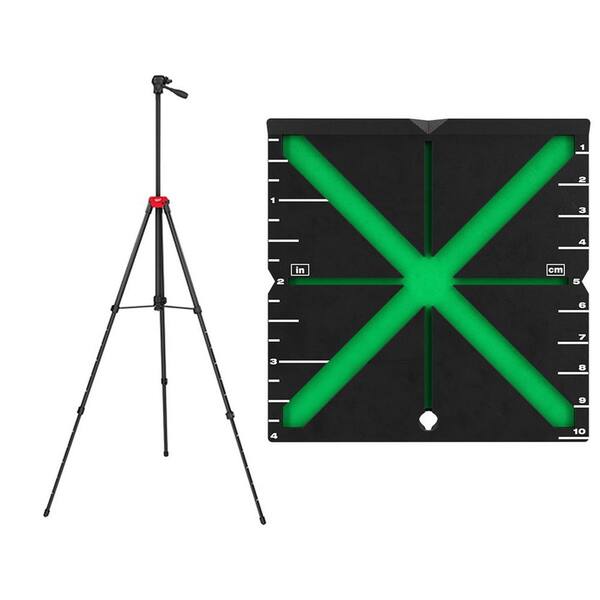Milwaukee 72 in. Adjustable Laser Level Tripod with High Visibility ...