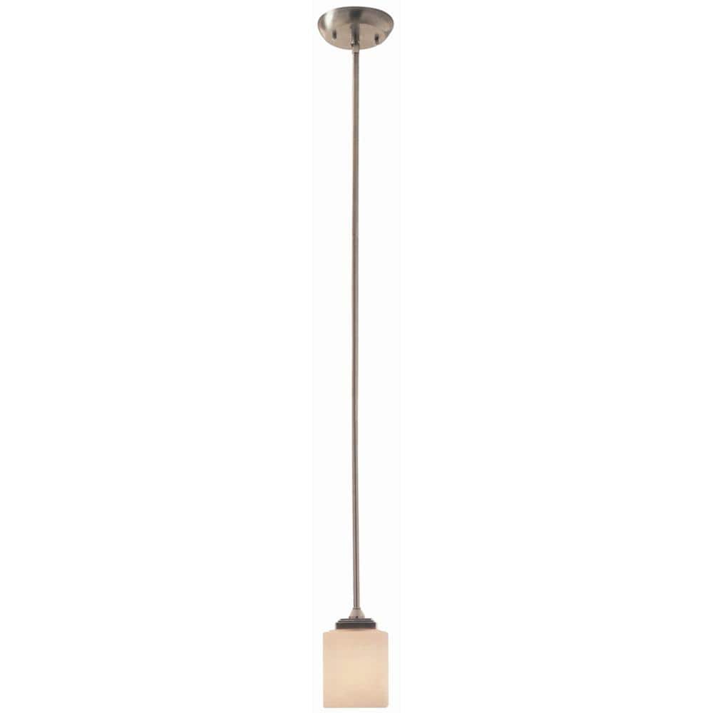 SUPERHUNTER 5 in. W x 56 in. H 1-Light Brushed Nickel Finish Mini ...