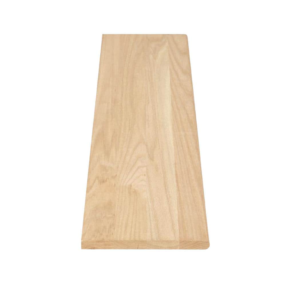 HOUSE OF FARA 11-1/2 in. x 1 in. x 48 in. Red Oak Wood No Return Plain ...