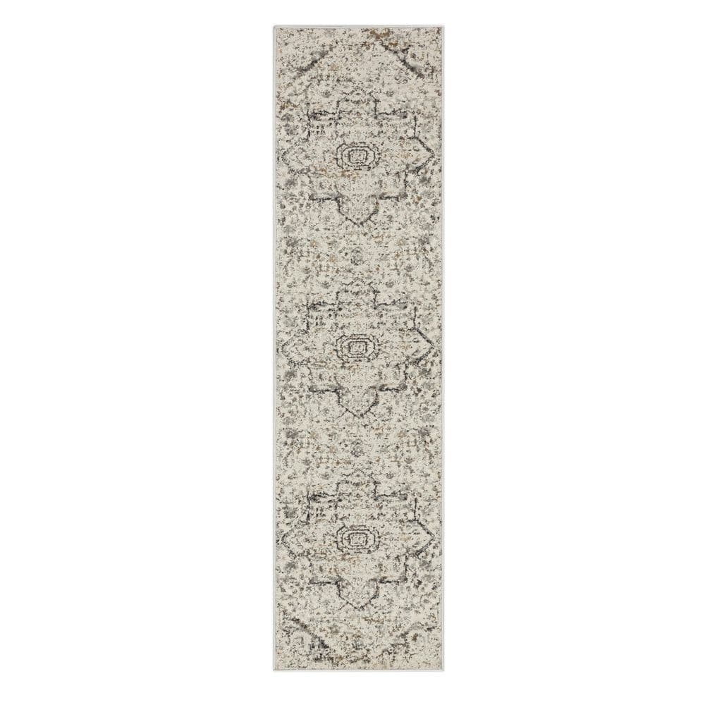 Mohawk Home Damon Cream 2 ft. x 8 ft. Runner Rug 832193 - The Home Depot