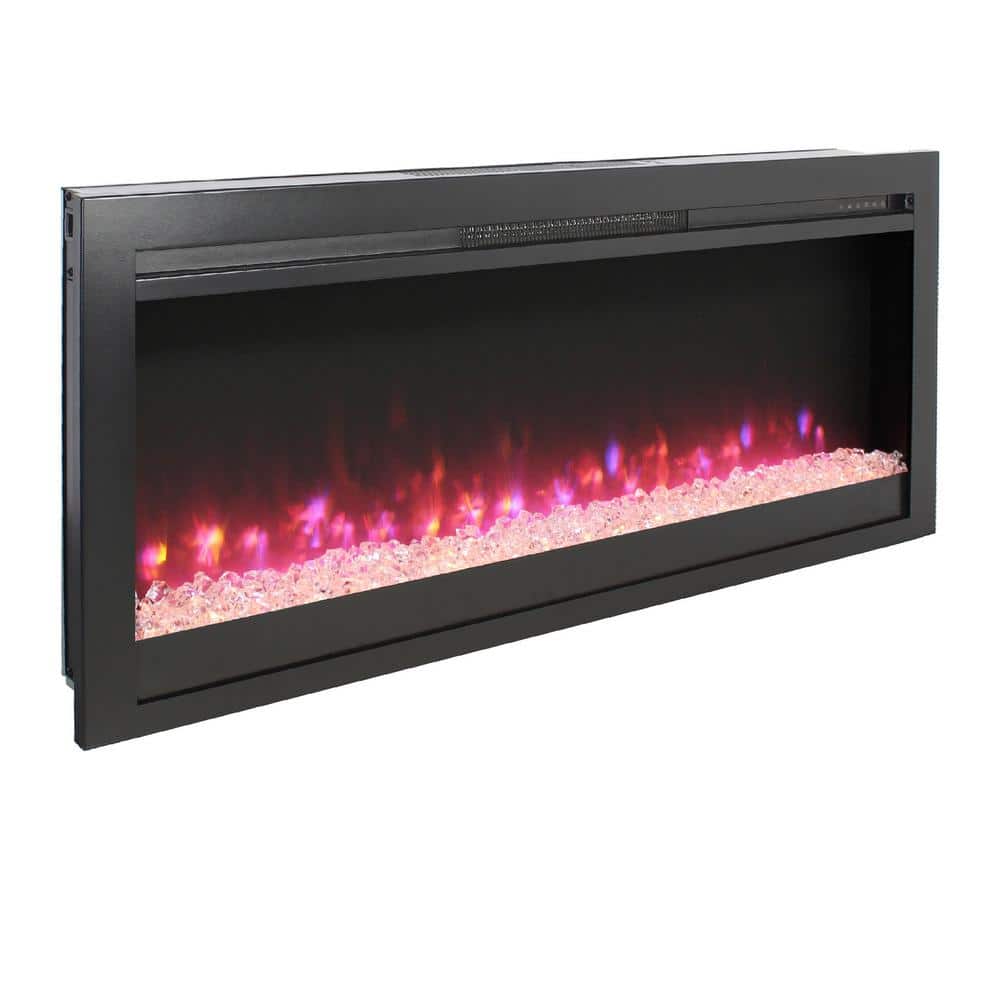 INNOBULE 44 in. in Wall Mount Electric Fireplace with Remote, Multi ...